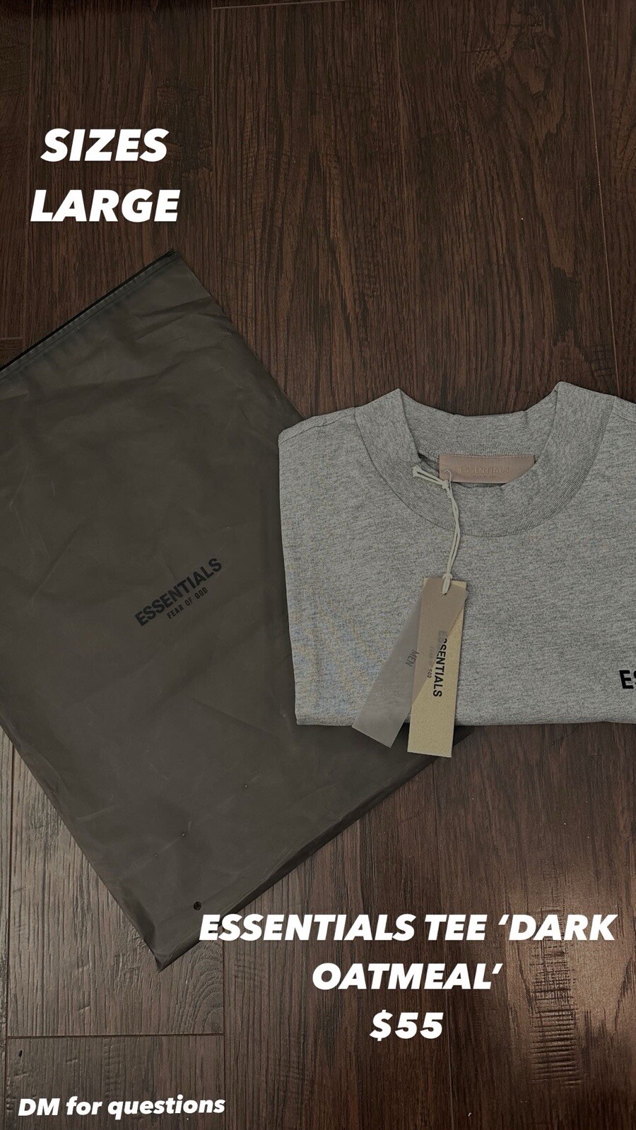 Essentials Tee ‘Dark Oatmeal’ | eBay