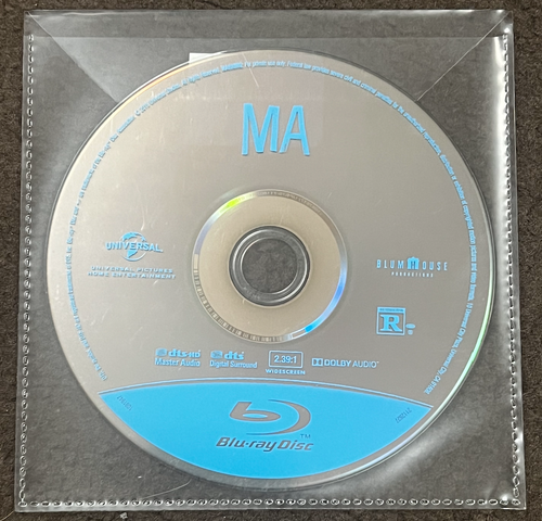 NEW MA (2019) - Blu-ray disc only in clear plastic envelope / no case ...