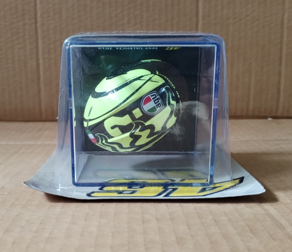 HELMET AGV- GP TECH TEST VALENCIA 2010 , 1/5 MOTOGP, VALENTINO ROSSI ...