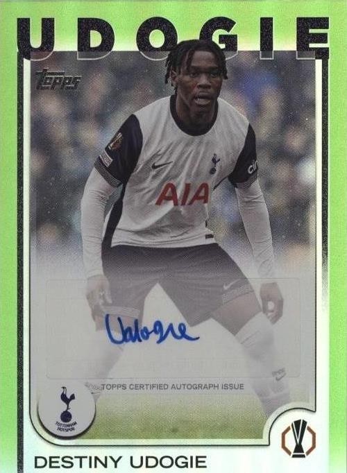 2024-25 Topps Uefa Club Competitions - Autographs Destiny Udogie #A-DU ...