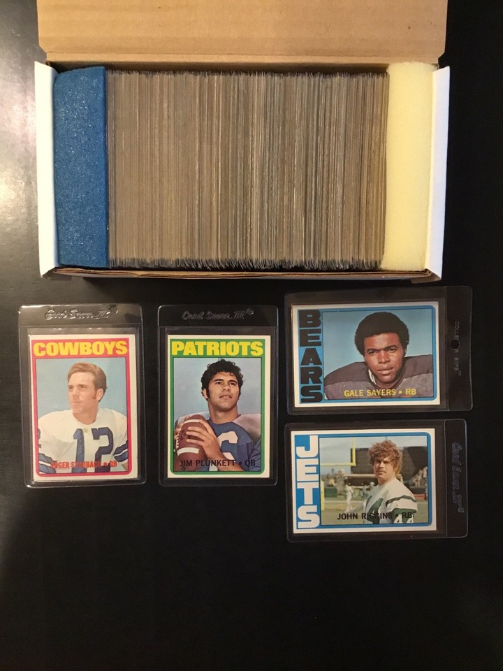 1972 Topps Football Complete Set 1-263 Roger Staubach RC Riggins Mid ...