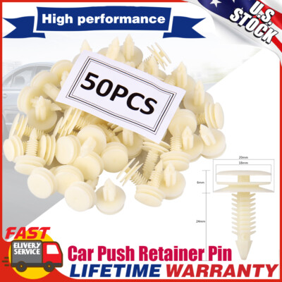 50X Door Trim Panel Retainer Car Fasteners Clips Push Pin for GM Chevy ...