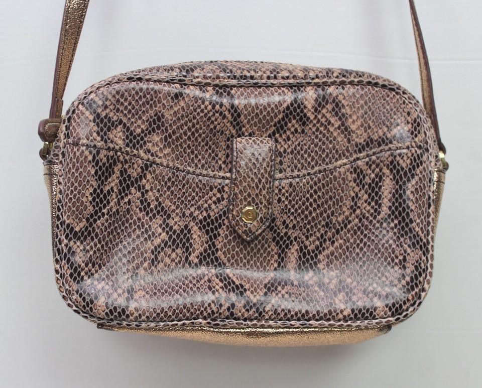 Gill Women's Crossbody Purse Snakeskin Print Leather | eBay