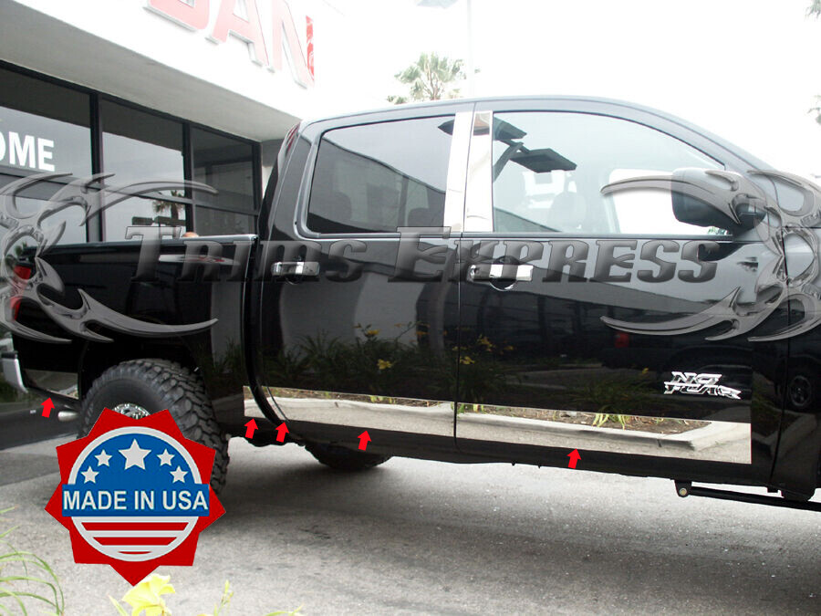 fit:2004-2015 Nissan Titan Crew Cab Rocker Panel Trim w/Toolbox+G 11Pc ...