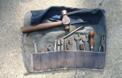 Vintage British Tool Roll With Tools | eBay
