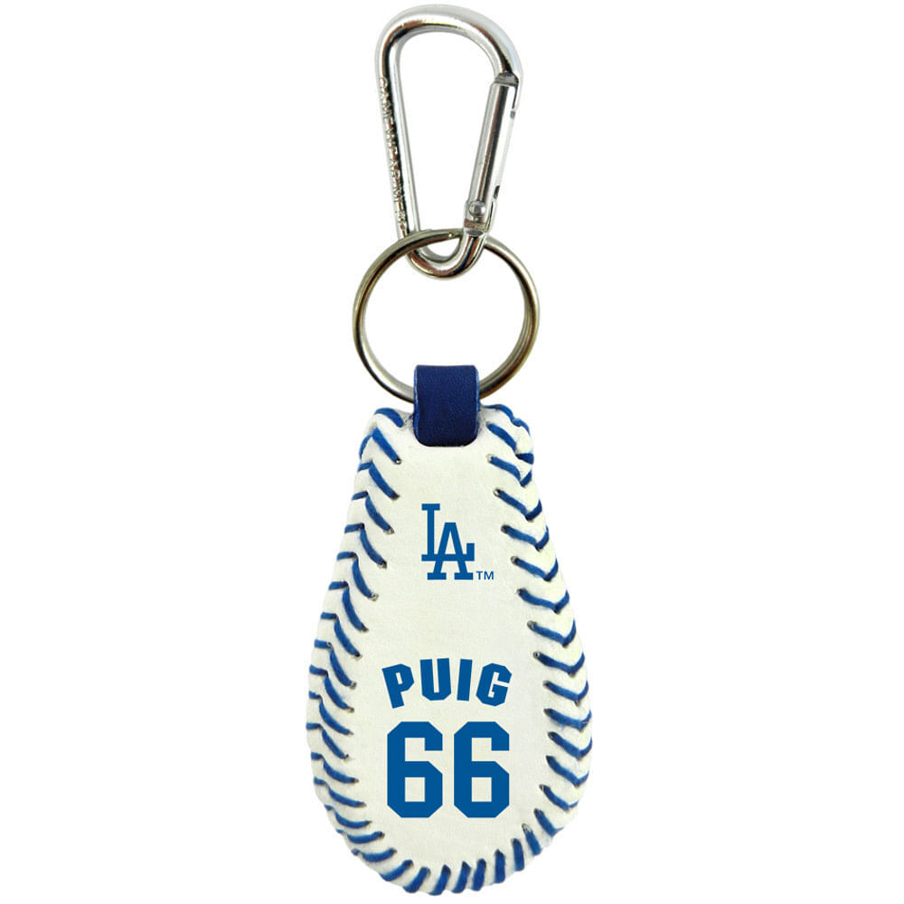 Los Angeles Dodgers Keychain Team Color Baseball Yasiel Puig CO | eBay