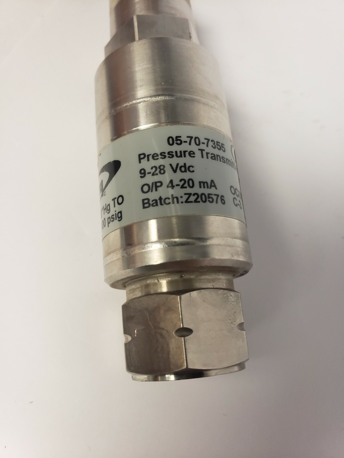 Murphy Pressure Transmitter Model PXT-30V100 -30"Hg to 100 PSIG, 4-20 ...