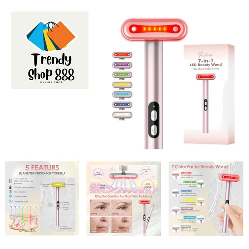 Microcurrent-Facial-Device，Face Massager for Skin Care，7 Colors ...