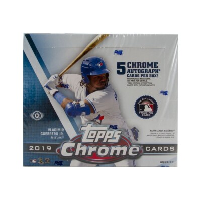 2019 Topps Chrome Baseball Factory Sealed Trading Cards Jumbo Box ...
