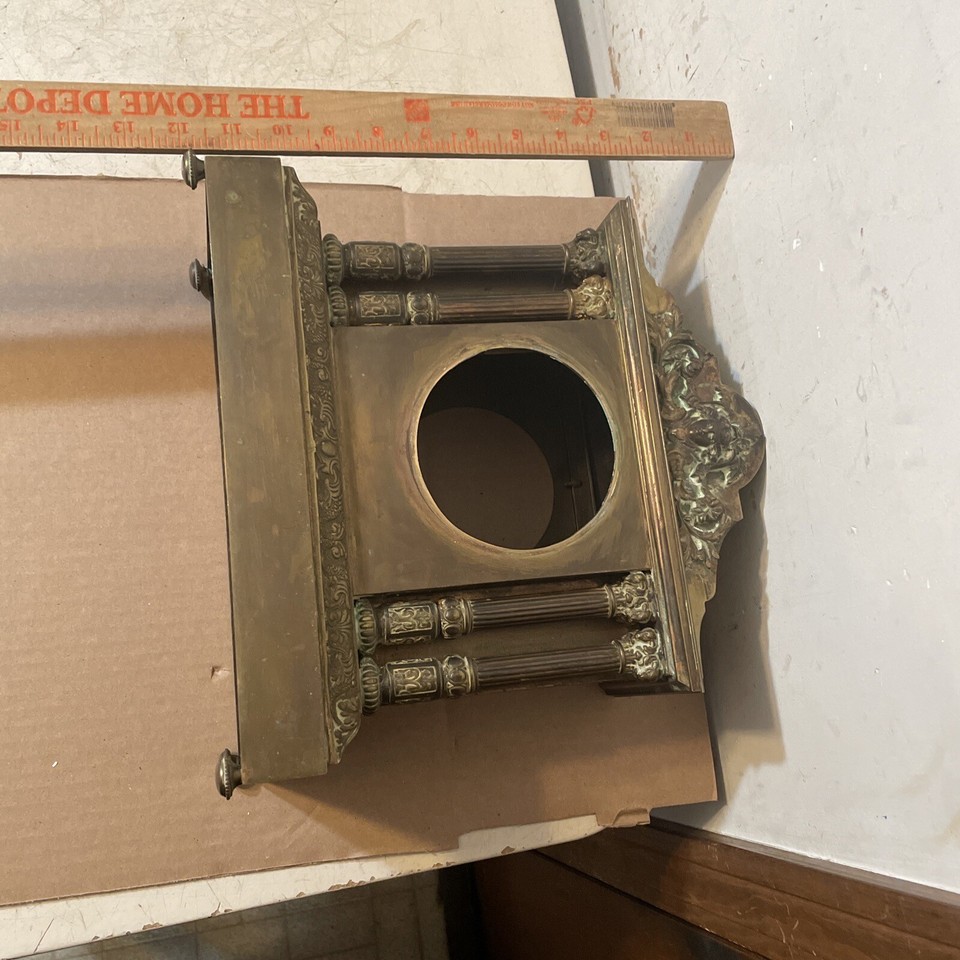 Antique French Brass Or Bronze Ornate Mantle Clock Case Parts | eBay