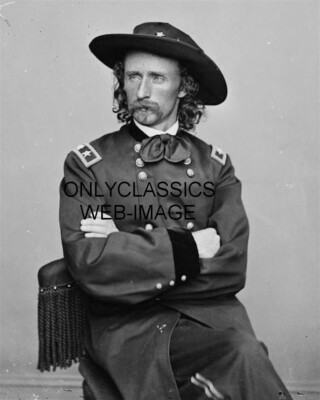 1865 BREVET MAJOR GENERAL GEORGE ARMSTRONG CUSTER UNIFORM 8X10 PHOTO ...