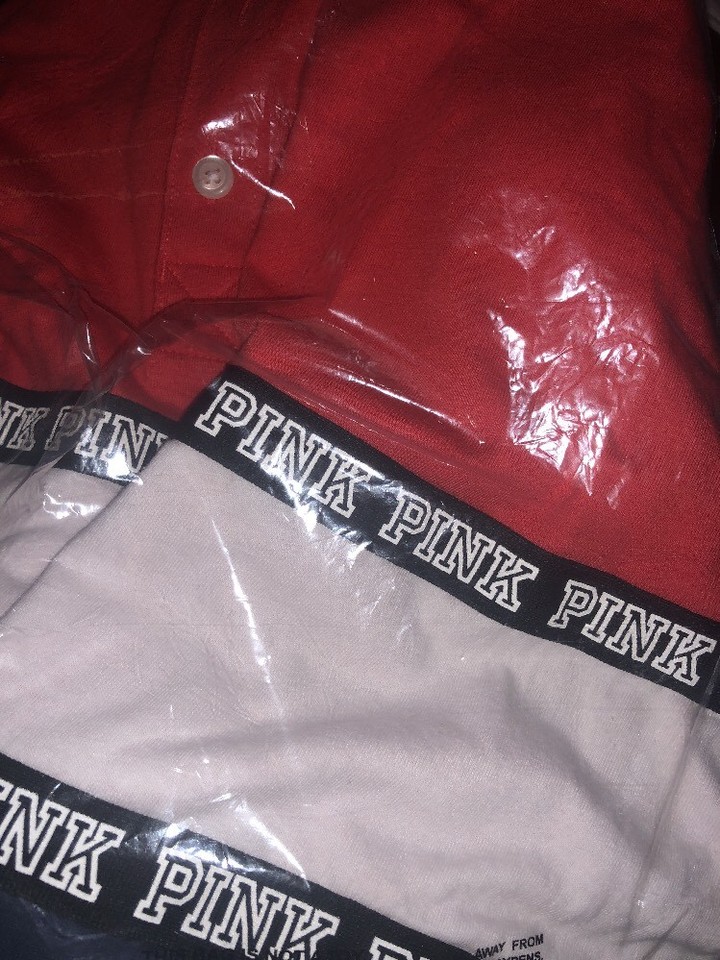 Victoria's Secret Pink NEW NIB School Preppy Logo Button Rugby Polo ...