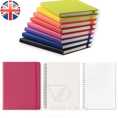 VDL A4 A5 A6 A7 Ruled/Squared Notebook Hardback Journal Note Stationery ...