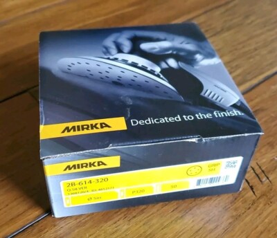 MIRKA 2B-614-320 Silver 5" Grip P320 5 Hole Disc 320 Grit (50 ...