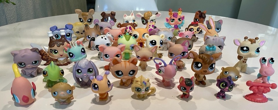 Lot of 46 Littlest Pet Shop LPS Hasbro Animals Figures | eBay