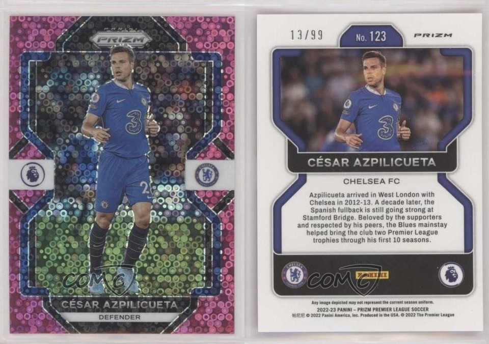 2022-23 Panini Prizm Premier League Breakaway Pink 13/99 Cesar ...