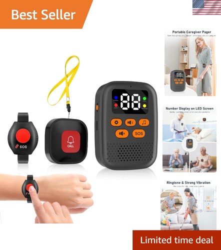Medical Alert System for Seniors No Monthly Fee, Clip-On Caregiver ...