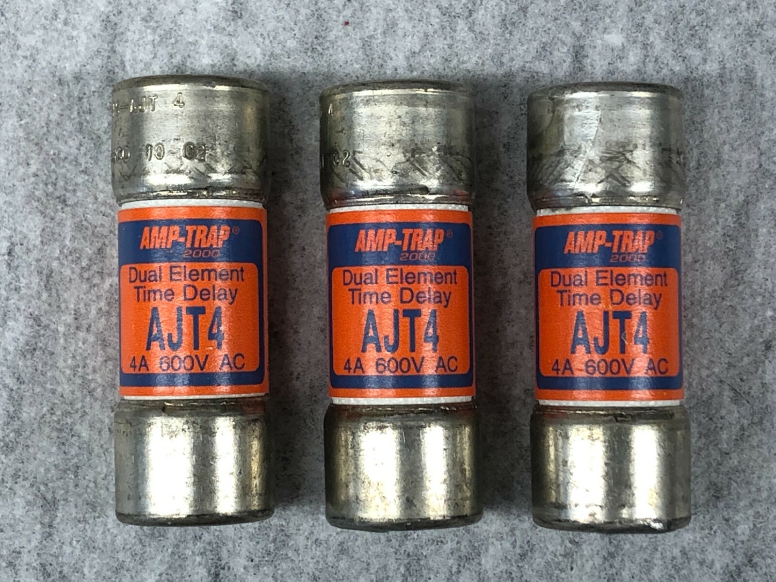 4 Amp Time Delay Fuse AJT4 600VAC Lot of 3 | eBay