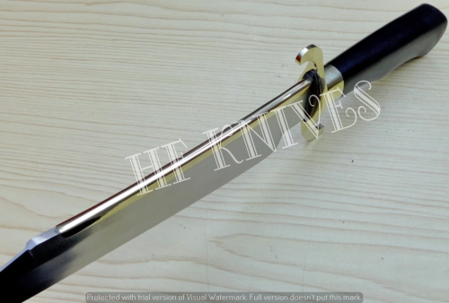 HF KNIVES 16" Custom Handmade High Carbon Steel Bob Loveless Bowie ...