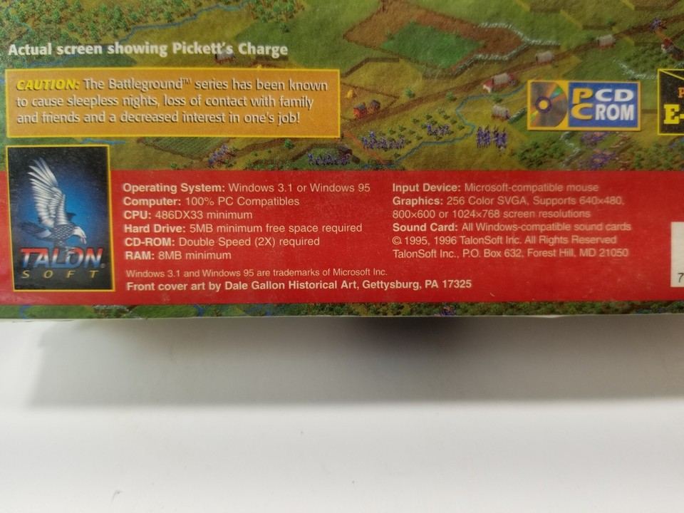 Battleground 2: Gettysburg PC CD American Civil War Strategy Game ...