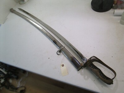 RUSSO JAPANESE OFFICERS CAVALRY SWORD WITH SCABBARD AND FAMILY CREST ...