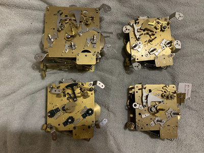 #1 Four (4) German Hermle Quarter Chime Clock Movements-Floating ...