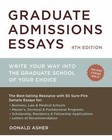 Graduate Admissions Essays, Fourth Edition : Write Your Way into the Graduate... 9781607743217| eBay
