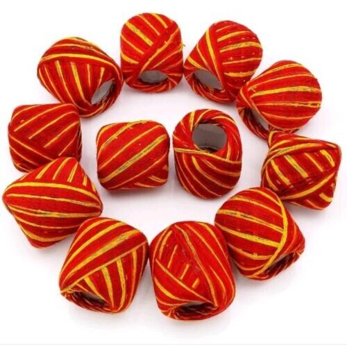 12X Mauli Kalawa Hindu Holy Religious Pooja Accessories Moli Wrist ...