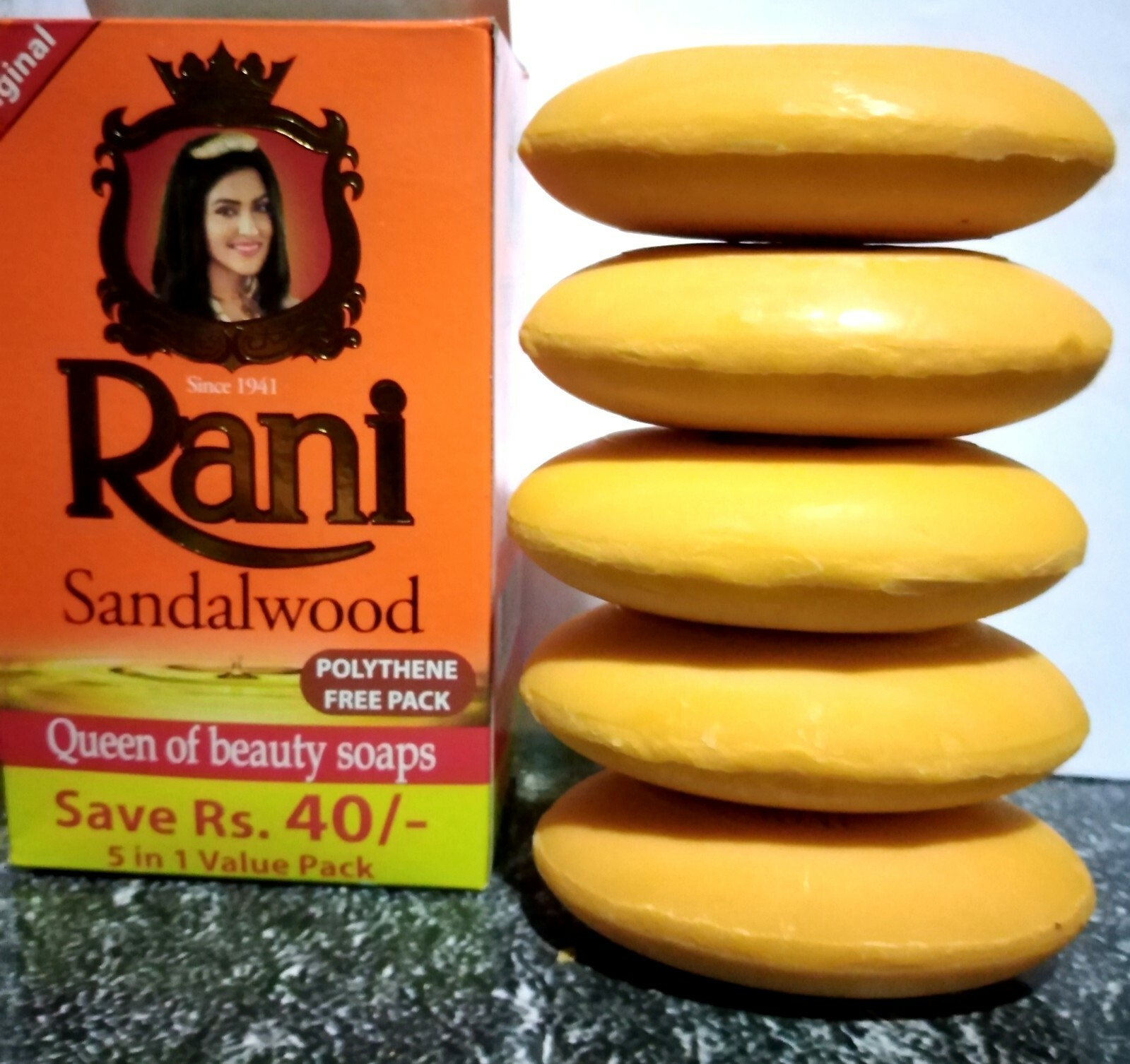 5 x 70g Rani Body Soap Ayurveda Sandalwood 5 in 1 Pack Sri Lanka Free ...