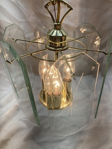 Thomas Lighting 3 light Chandelier With 6 Beveled Glass Starburst ...