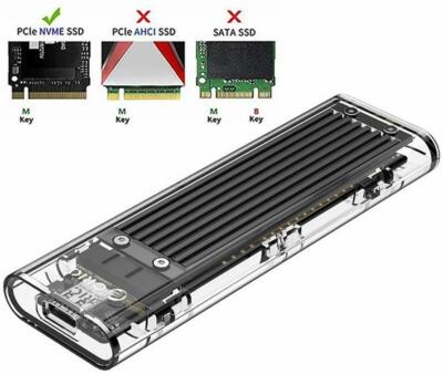ORICO NVMe M.2 SSD Enclosure Caddy USB 3.1 Type C M2 Adapter for PCIe ...