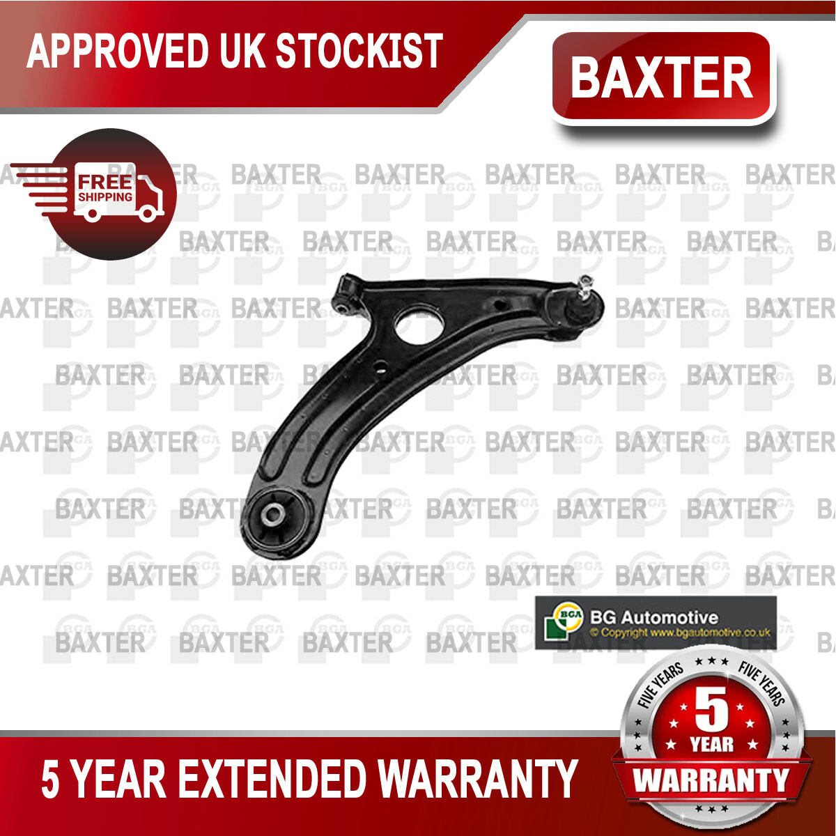 Fits Hyundai Getz 2002-2010 Baxter Front Right Lower Track Control Arm ...