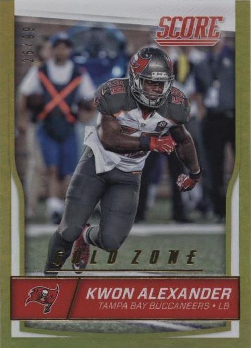 2016 Score - Kwon Alexander #309 Jumbo Gold Zone /99 for sale online | eBay