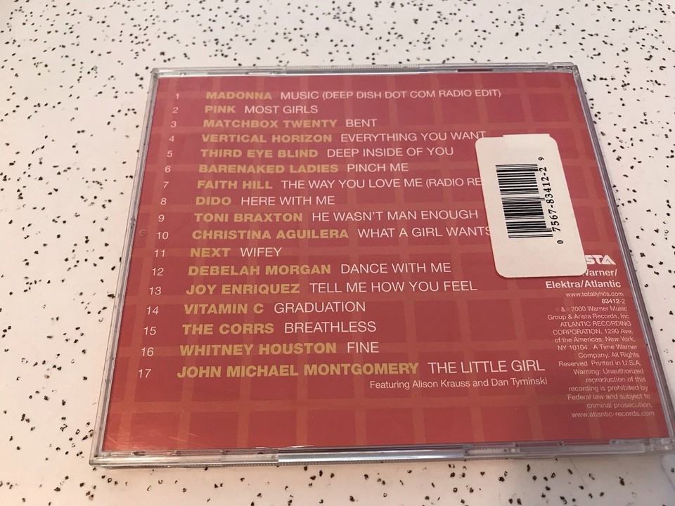 Totally Hits 3 Cd 17 Hottest Hits By Various Artists 2000 VG Condition ...