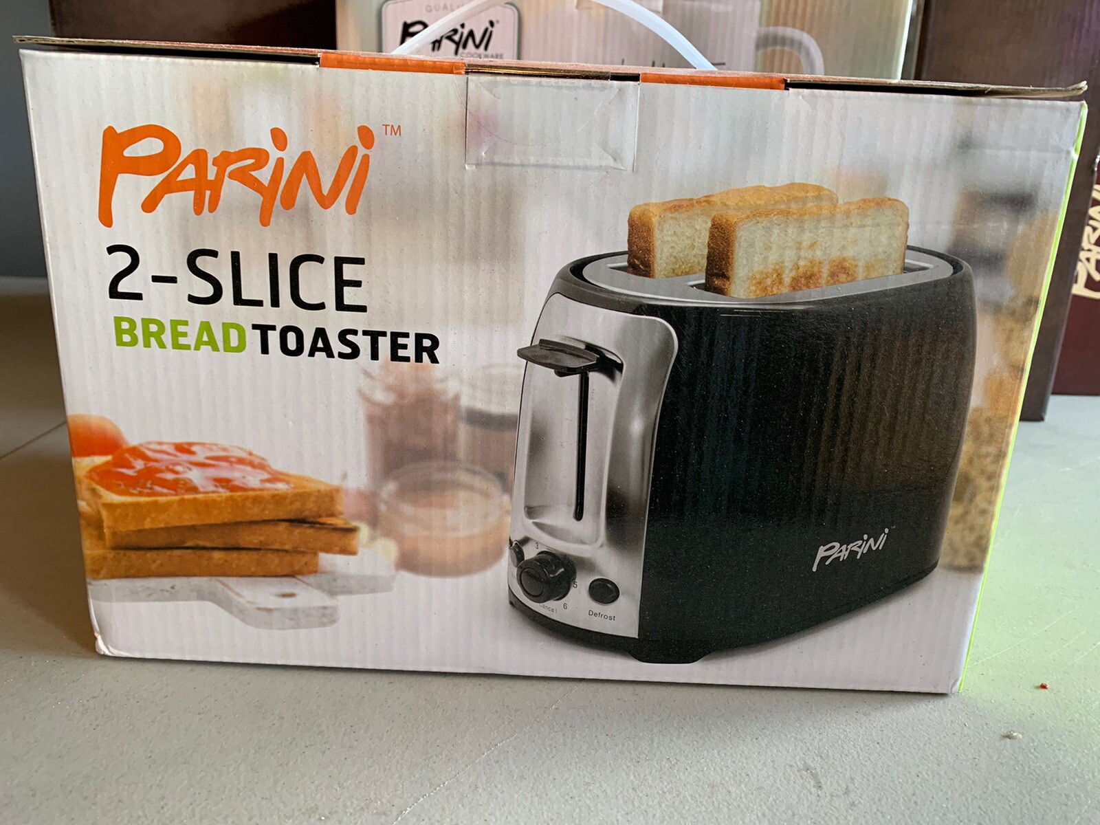 Brand New! Parini 2 Slice Bread Toaster, Breakfast, New In Box | eBay