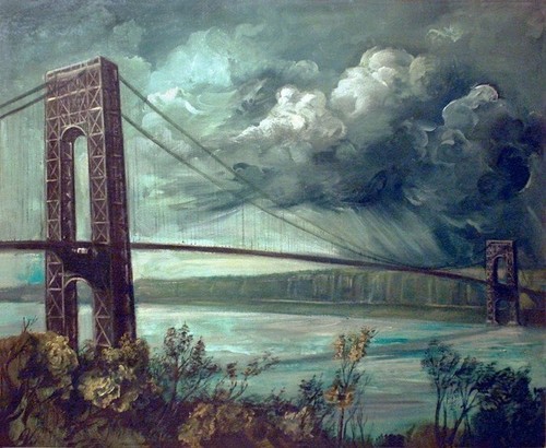 Frederic Taubes George Washington Bridge 1945 | eBay