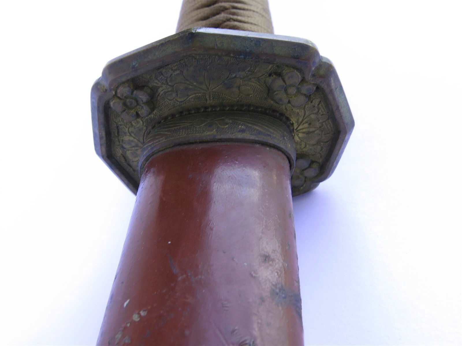 World War II Japanese Officer's Sword Katana 40" Unchecked w. Metal ...