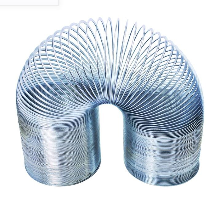 Extra Large Metal Coil Spring Toy 3 x 6” Extends to 30 Feet Physics ...