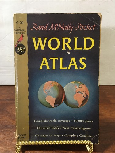 Pocket World Atlas 1951 - Rand McNally Vintage Paperback 1951 | eBay