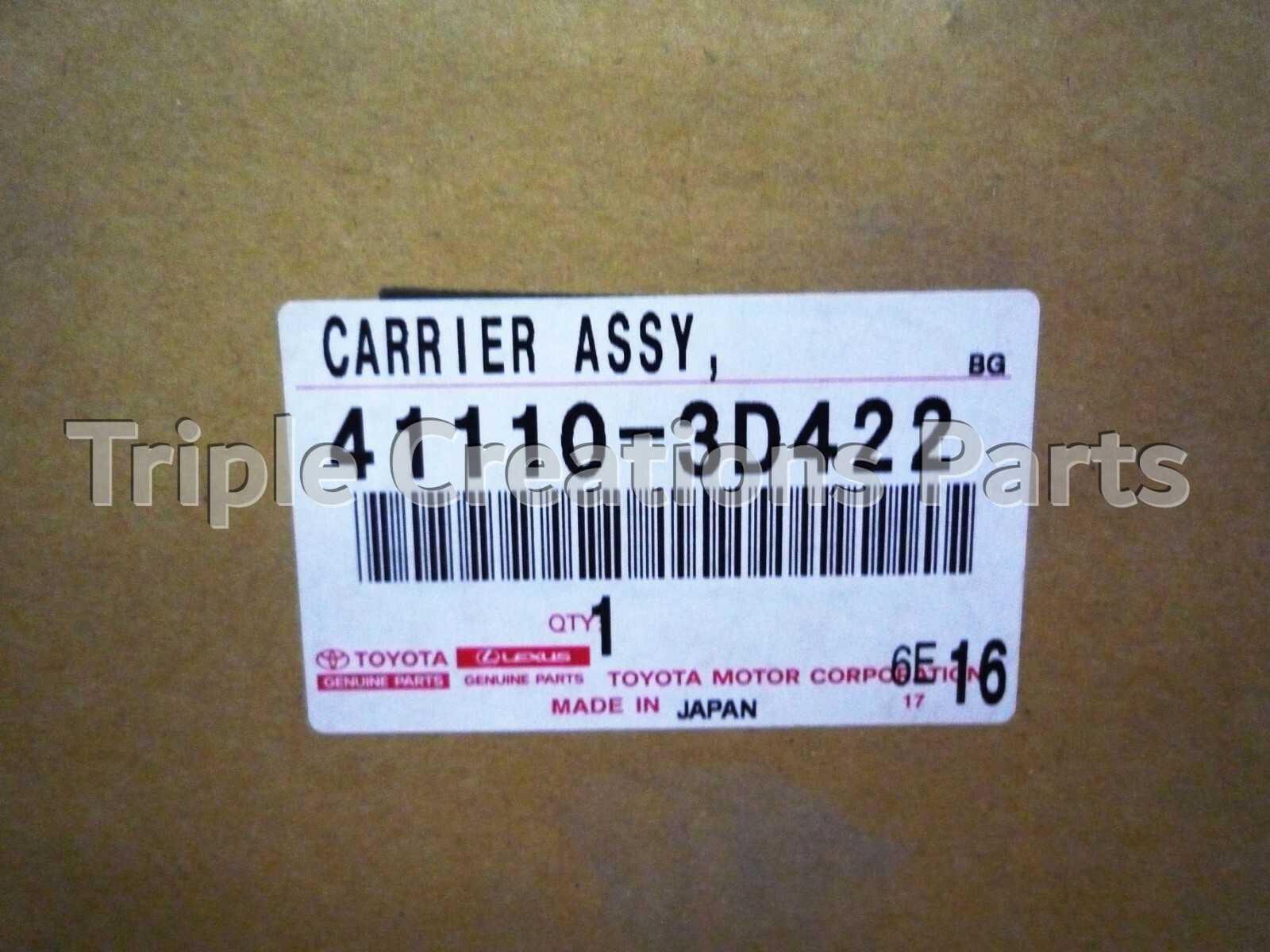 Genuine Toyota Carrier Assy Differential Front 41110-3D422 OEM | eBay