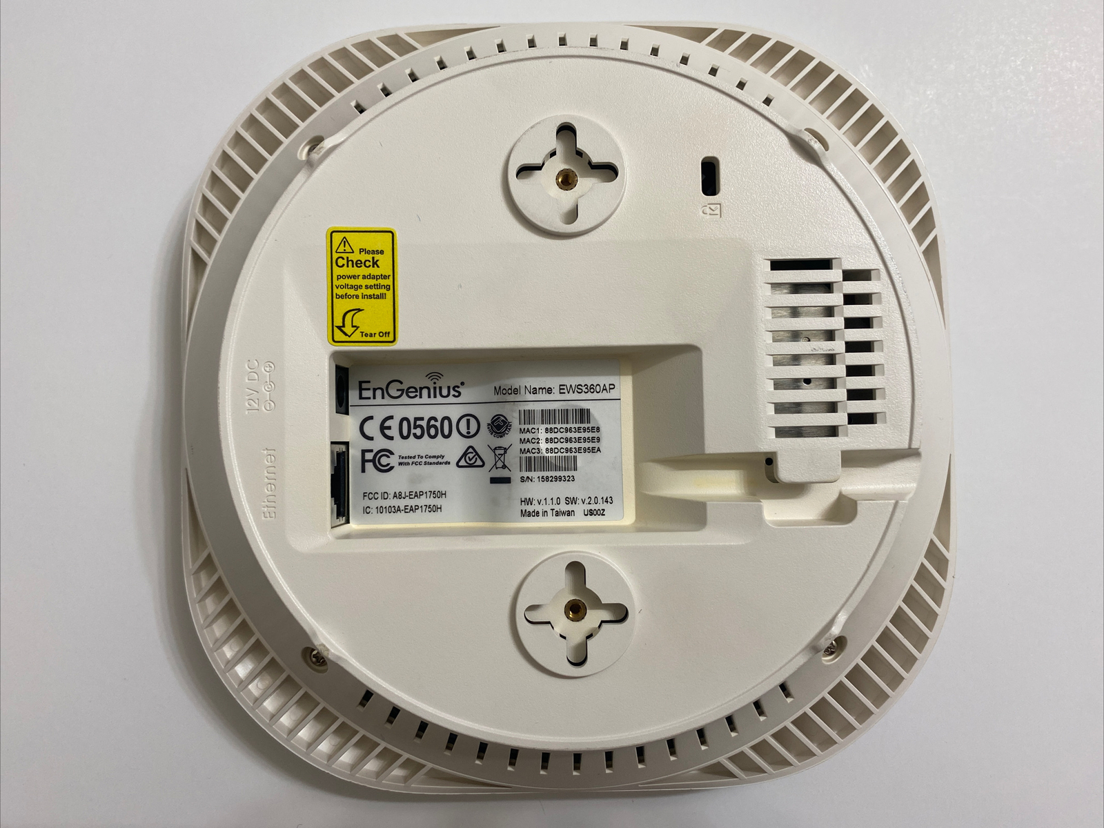 EnGenius EWS360AP 1300Mbps Wireless Access Point w/ Power Adapter ...