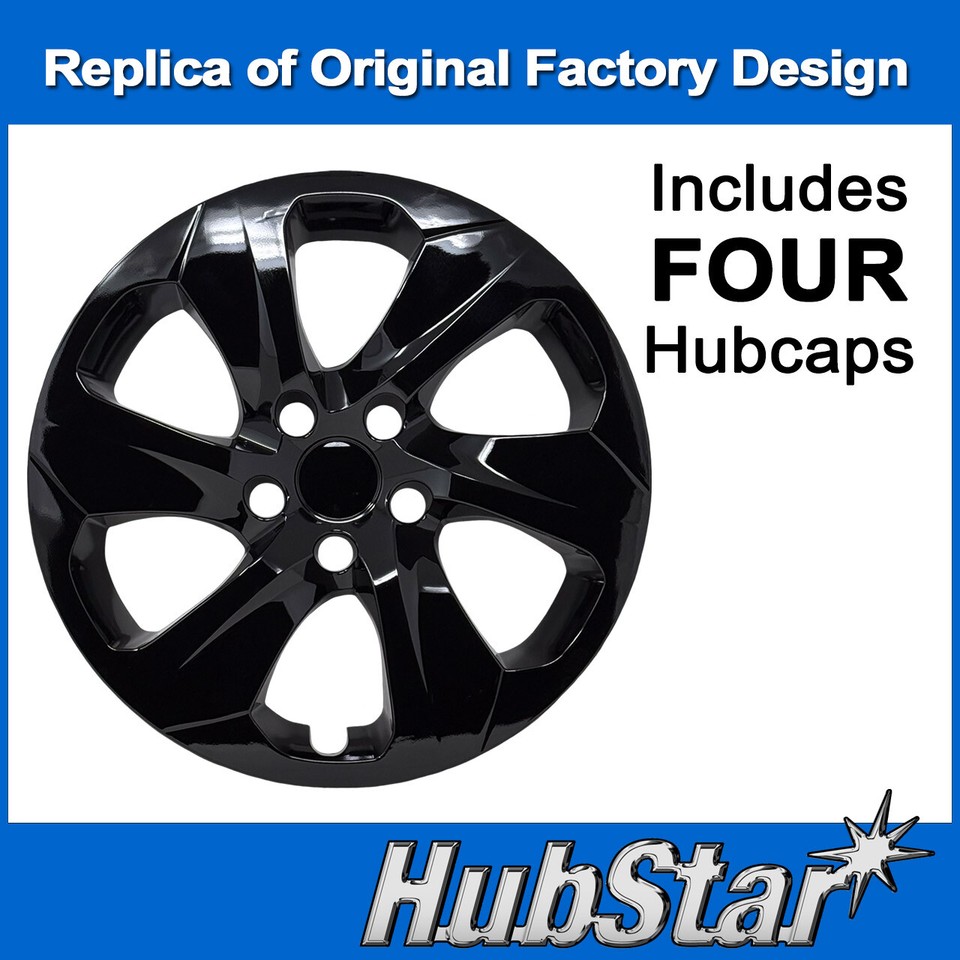New Set Hubcaps for Toyota Rav4 2019-2025 - Premium Replica Black 17 ...