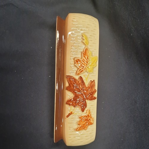 Sylvac Maple Range Autumn Leaves Posy Trough Vase Planter No4023 Beige ...