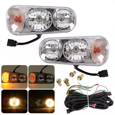 Snow Plow Lights Headlight Halogen Lamp For Boss Western Meyer SnowDogg ...
