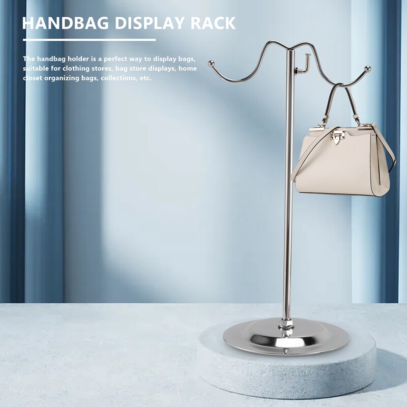 2X(Metal Handbag Rack Women Bag Display Stand Hook Adjustable ...