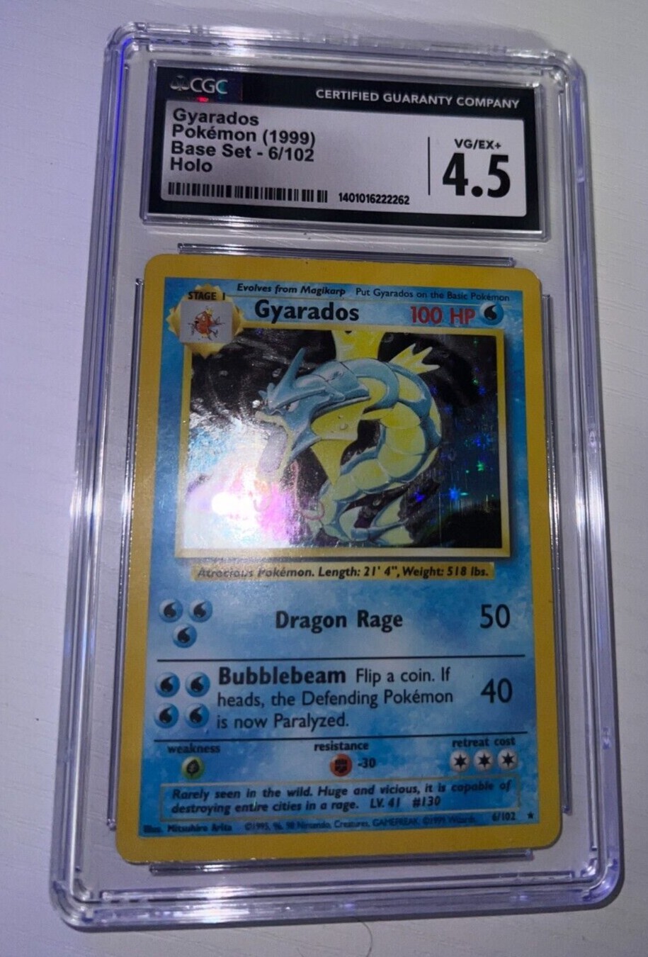 Pokémon TCG Gyarados Base Set 6/102 Holo 1st Edition Holo Rare for sale ...