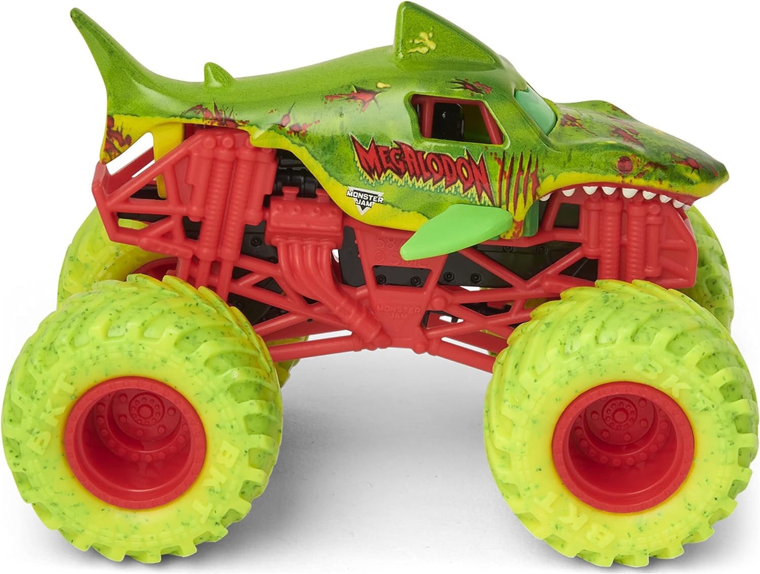 Monster Jam Creatures Megalodon 1:64 Truck With Big Tooth Figure Zombie ...
