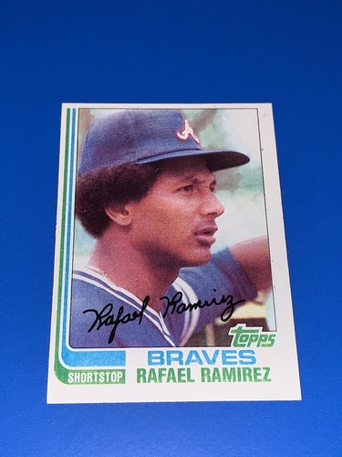 1982 Topps Rafael Ramirez Baseball Card Atlanta Braves #536 Set Break ...
