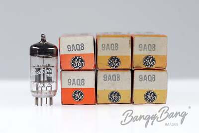 6 Vintage General Electric 9AQ8/PCC85 Noval VHF Double Triode Radio/TV ...
