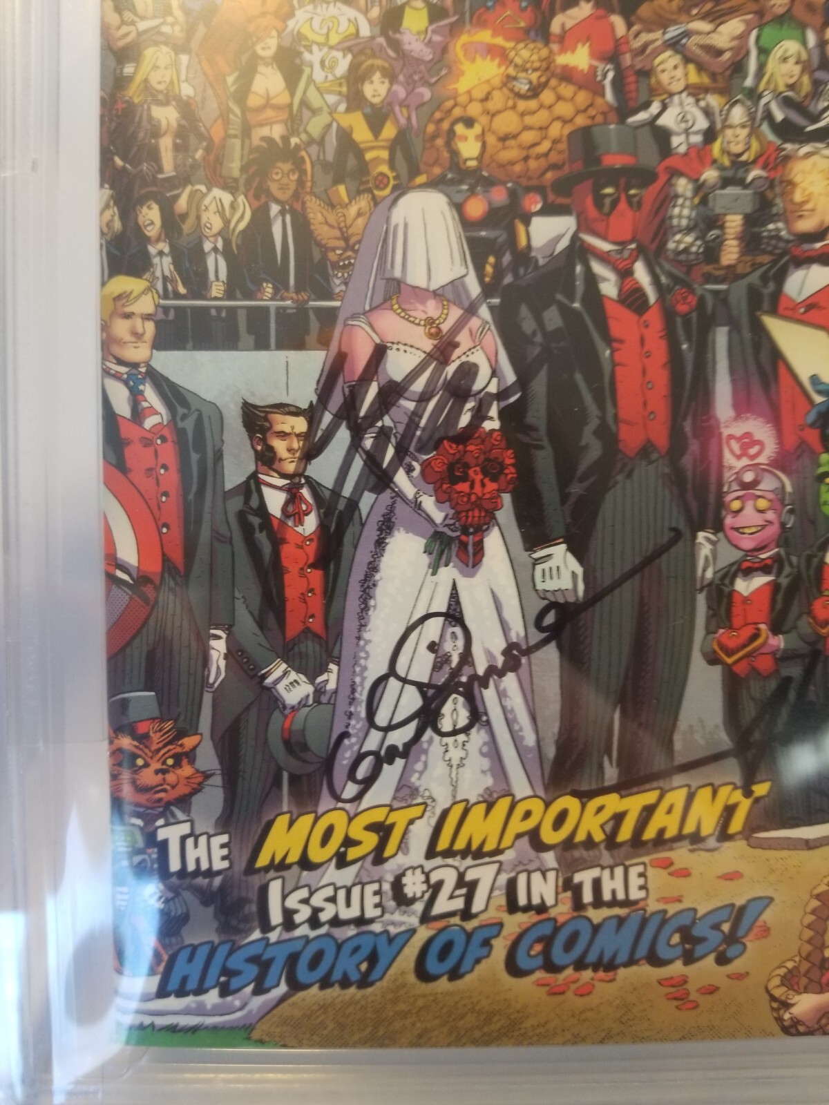 Deadpool #27 CGC 9.8 SS X4 Palmotti, Waid, Simone, Alvin Lee Signed ...